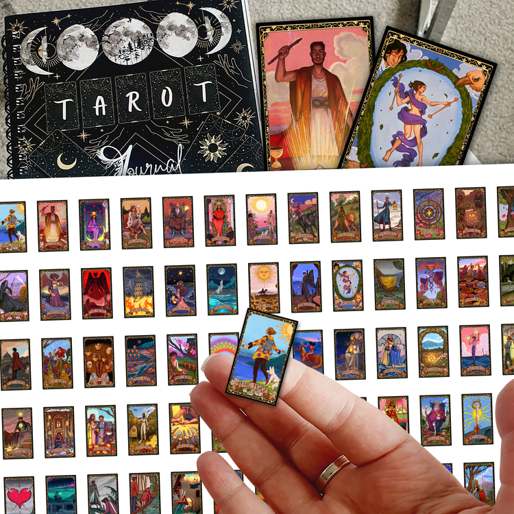 Cosmic Wisdom Tarot - Journal Stickers - Tarot Stickers – Ethony Tarot