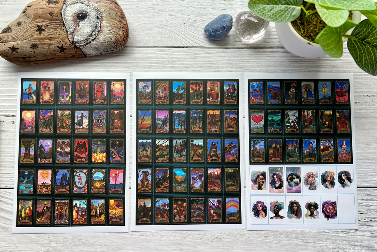 Cosmic Wisdom Tarot - Journal Stickers - Tarot Stickers – Ethony Tarot