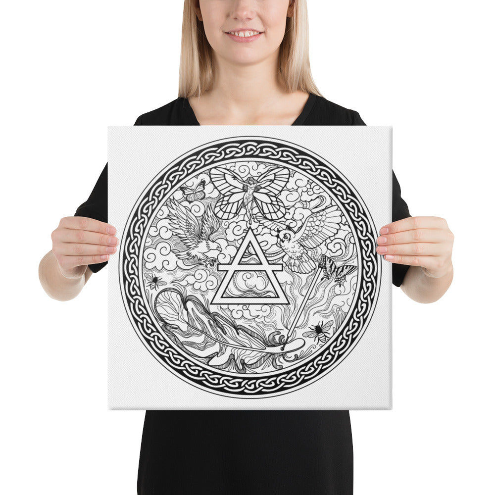 Air Element with background canvas print – Ethony Tarot